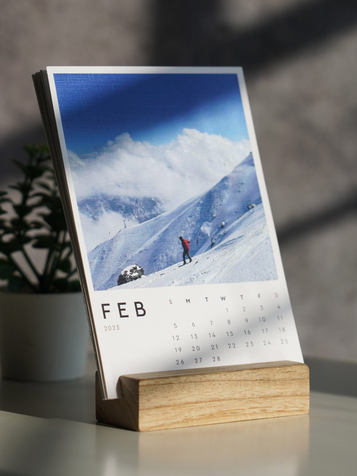 Personalized Photo Calendar With Display Stand - Sytara