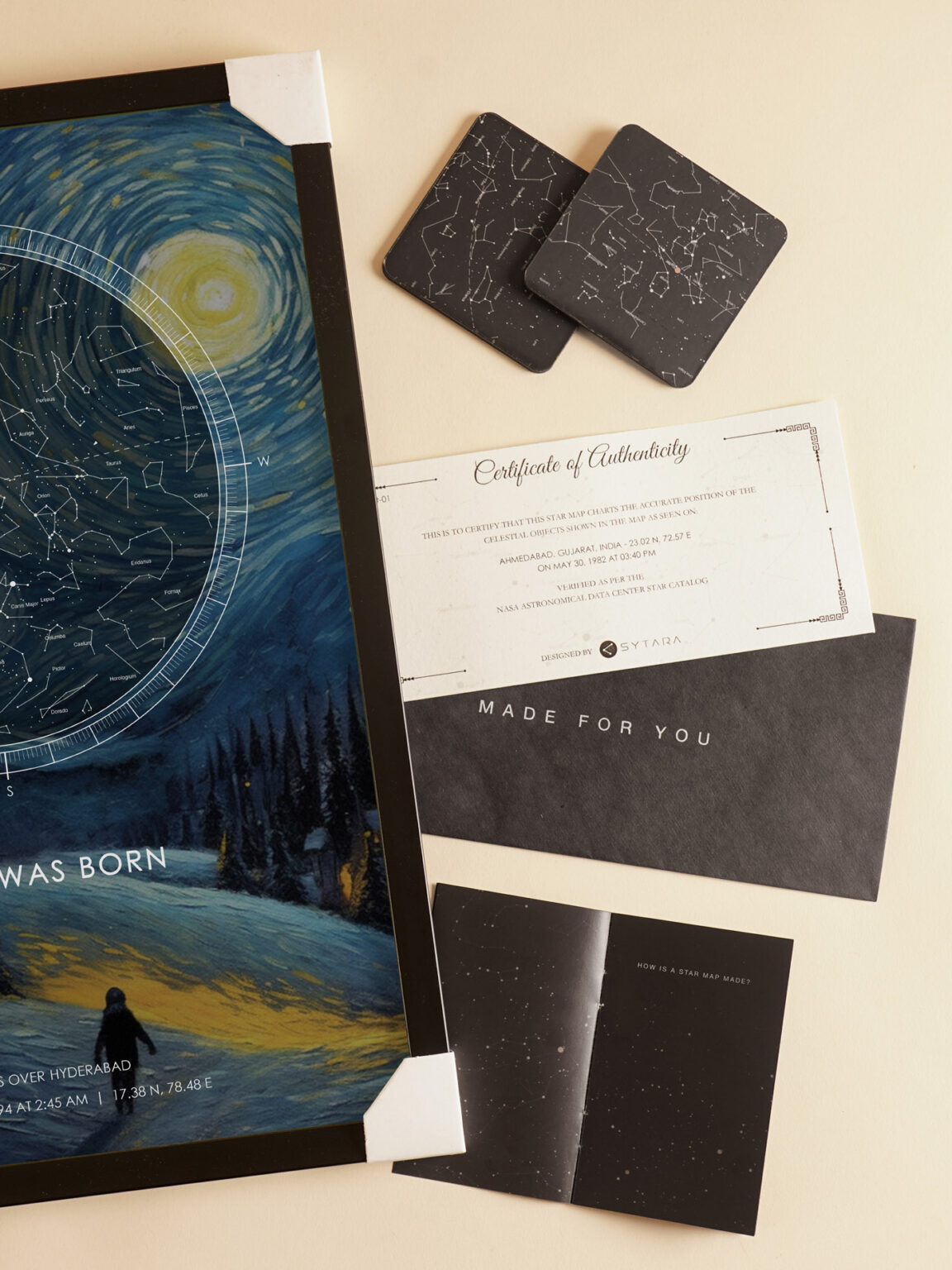 Starry Night - Personalised Star Map For Birthdays & Milestones